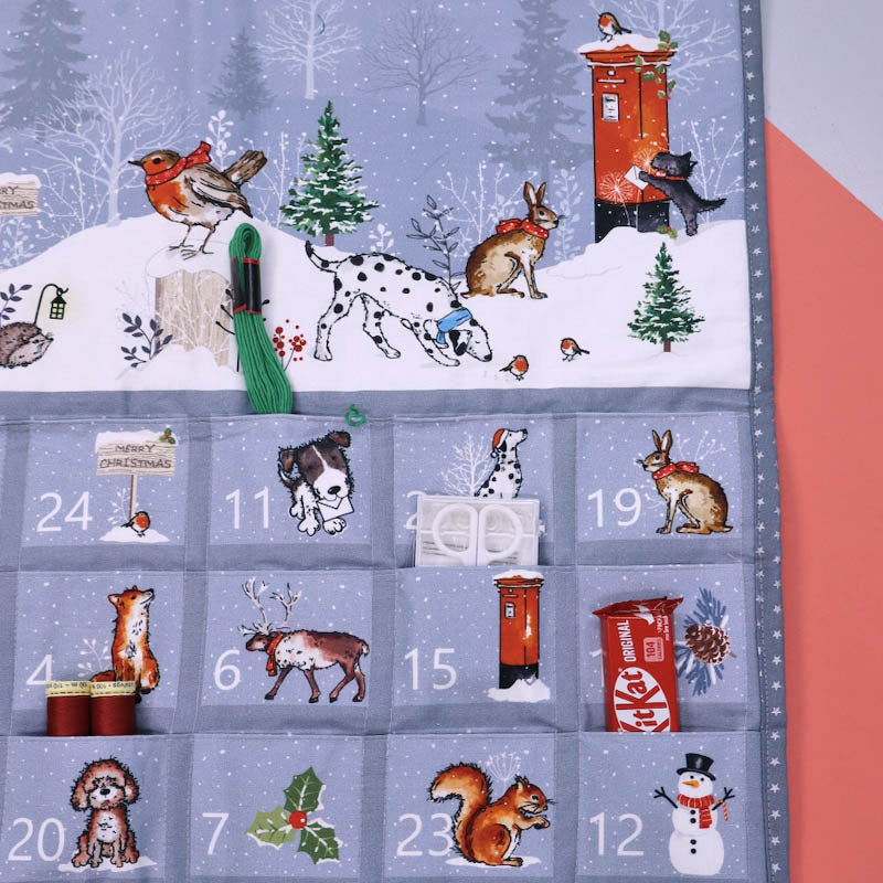 Christmas Advent Calendar Panel | Winter Walk – Fabrics Galore