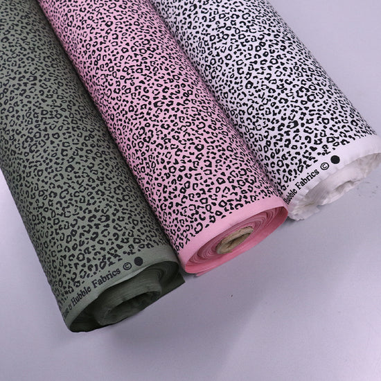 Mini Leopard Print Cotton Fabric | Pink | Fabrics Galore