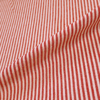 Indian Cotton Furnishing Fabric | Thin Red & White Stripe – Fabrics Galore