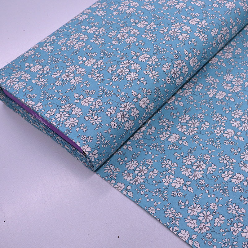 Liberty Fabrics Tana Lawn™ Cotton | Capel | Turquoise Blue – Fabrics Galore