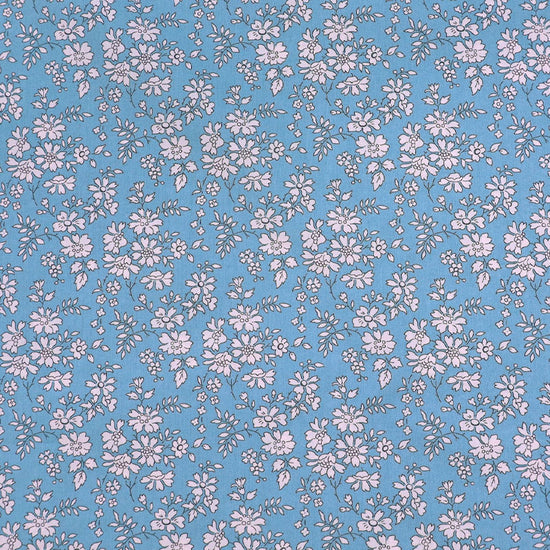 Liberty Fabrics Tana Lawn™ Cotton | Capel | Turquoise Blue – Fabrics Galore