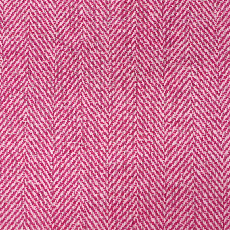 Pure Wool Herringbone Fabric | Pink | Beth Mead – Fabrics Galore