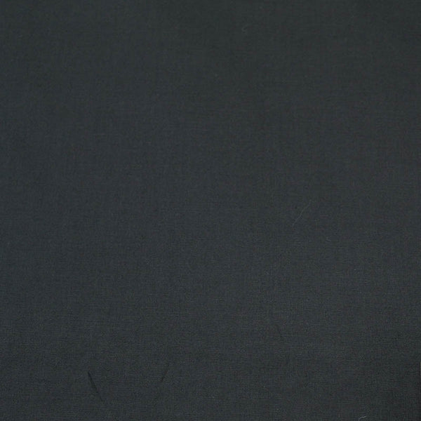 Plain 100% Cotton Poplin - Black - Fabrics Galore