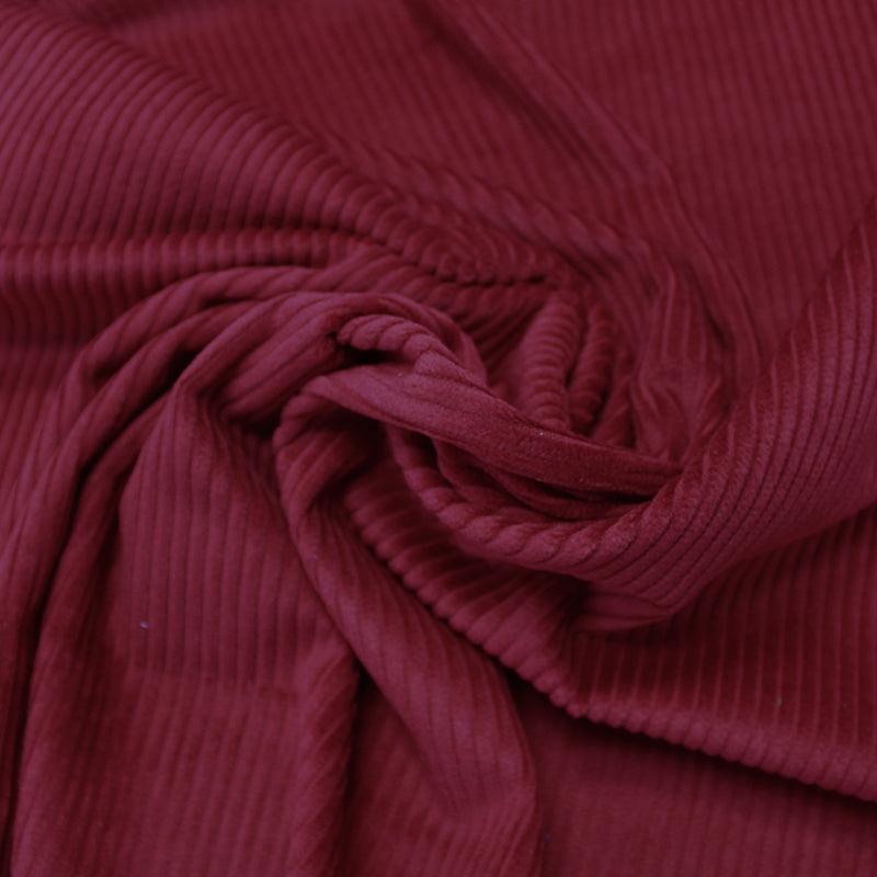 Washed Red Jumbo Corduroy Fabric | Fabrics Galore