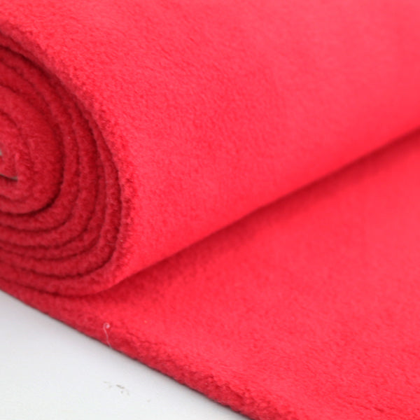 Polar Fleece Fabric | Bright Red | Fabrics Galore